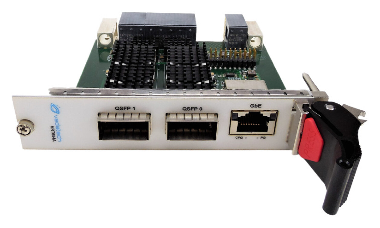 VadaTech launches 3U VPX, rear I/O module with dual QSFP28, single GbE, and GPIO - Military ...