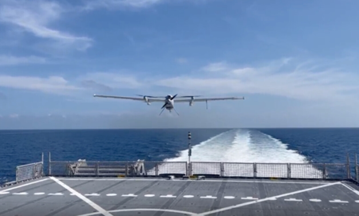Drone demonstrates autonomous takeoff and landing in U.S. Navy exercise ...