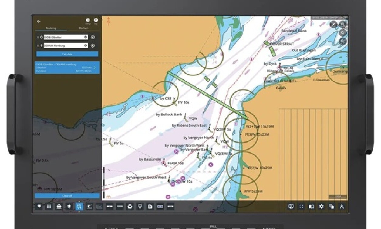 Rugged LCD monitor for naval navigation systems displayed at Sea-Air ...