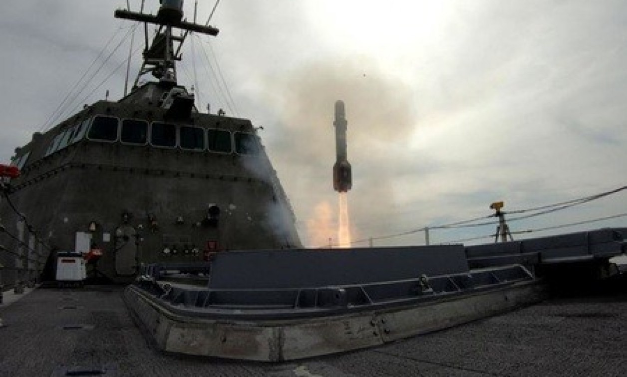 Surface-to-surface missile tested by Navy from littoral combat ship ...