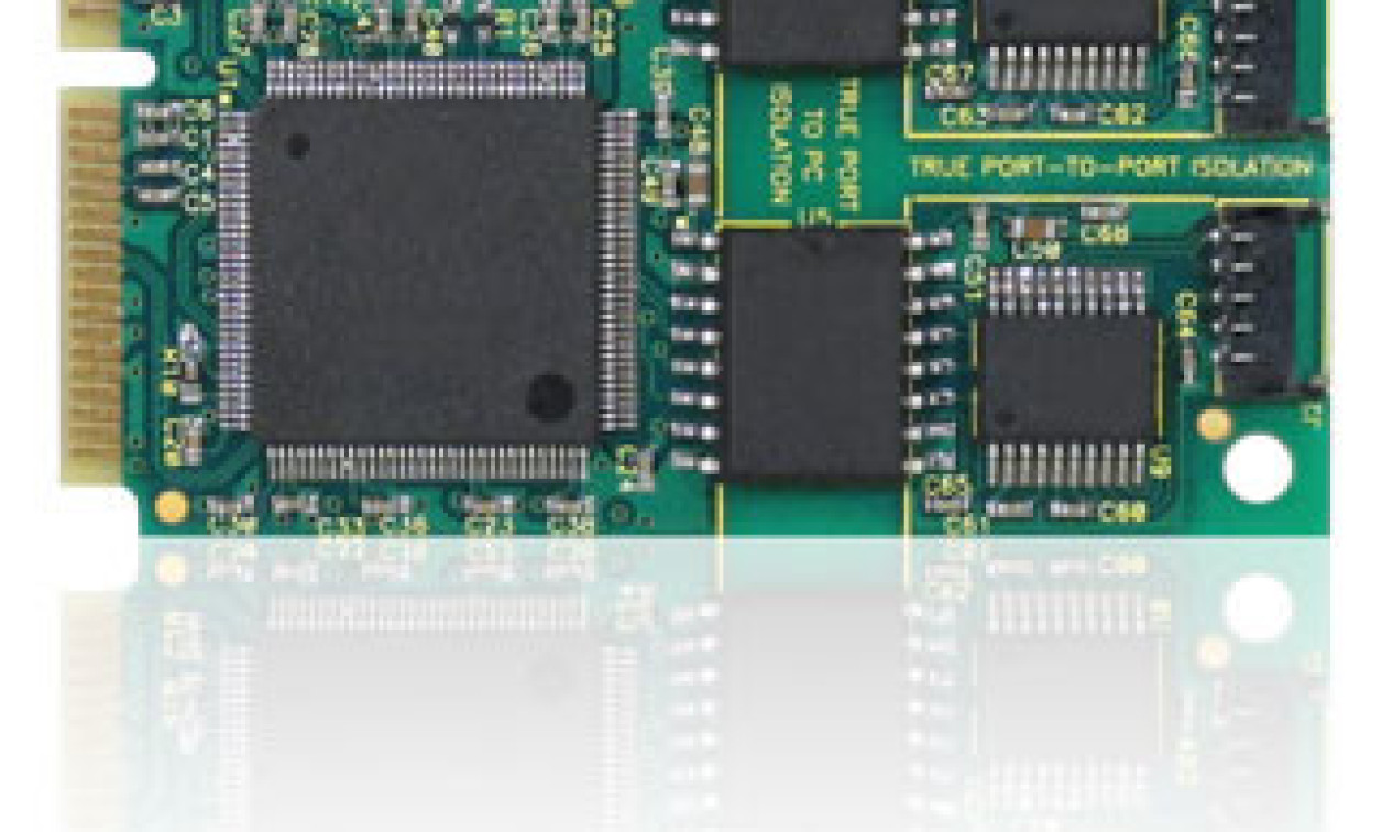 Rugged Mini PCI Express Isolated RS232 Serial Communication Cards with ...